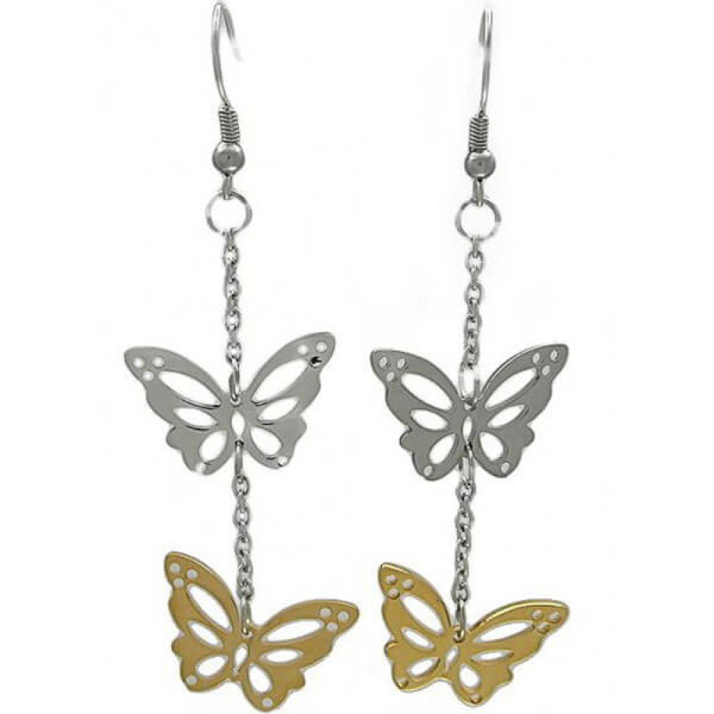 Jual Anting Butterfly Duo - Aksesoris Fashion Anting | AsyikBelanja